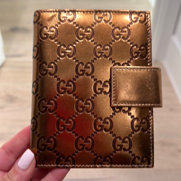 Gucci | Accessories | Vintage Gucci Fine Leather Planner Address Wallet ...